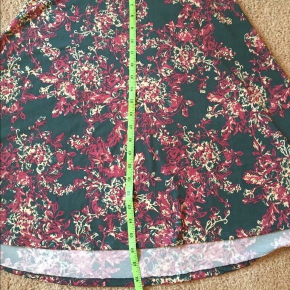 LuLaRoe | Skirts | Small Azure Skirt Teal And Mauve Maroon | Poshmark